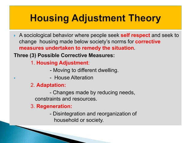 CHAP 5 HOUSING THEORY.pptx | Government Support and Welfare | Financial ...
