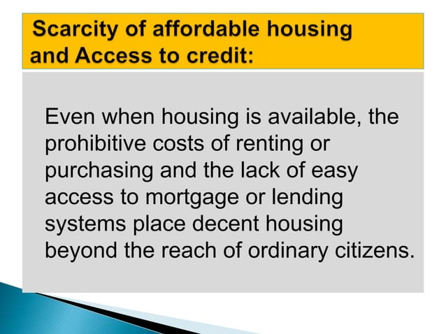 CHAP 5 HOUSING THEORY.pptx | Government Support and Welfare | Financial ...