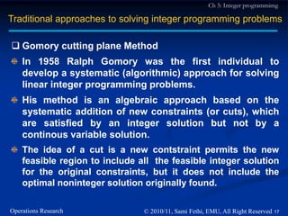 Integer Programming, Gomory | PDF