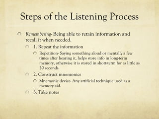 Chap5: Listening and Responding | PPT