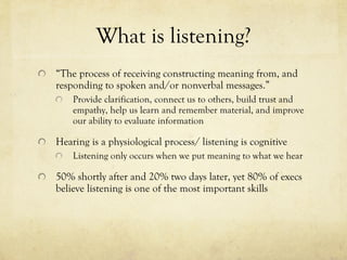 Chap5: Listening and Responding | PPT