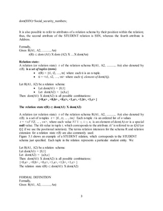 The Relational Data Model and Relational Database Constraints Ch5 (Navathe 4th edition)/Ch7 ...