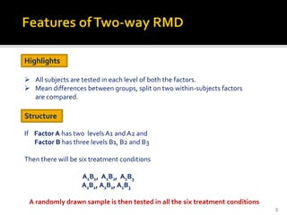 Two-way Repeated Measures ANOVA | PPTX