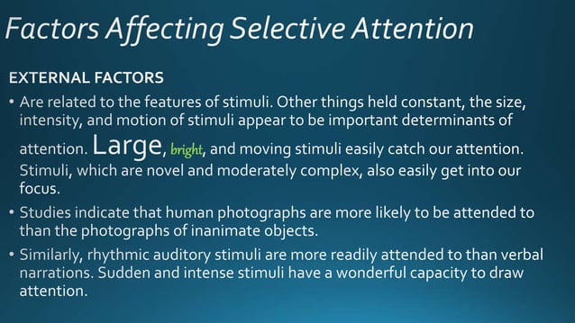 chap 5 Sensory, attentional and perceptual processes.ppt | Artificial ...
