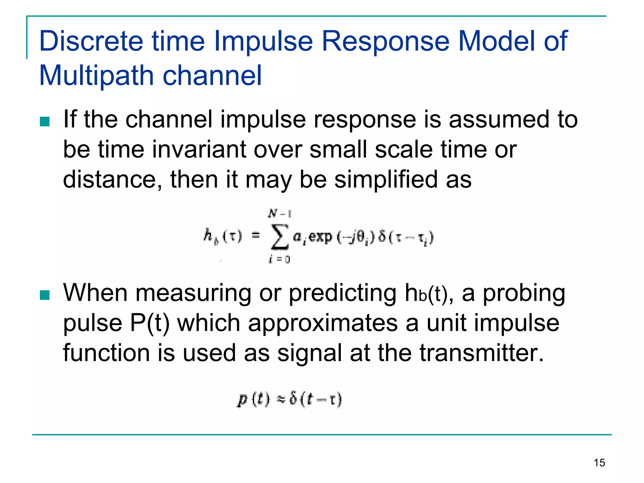 Chap 5 (small scale fading) | PPTX