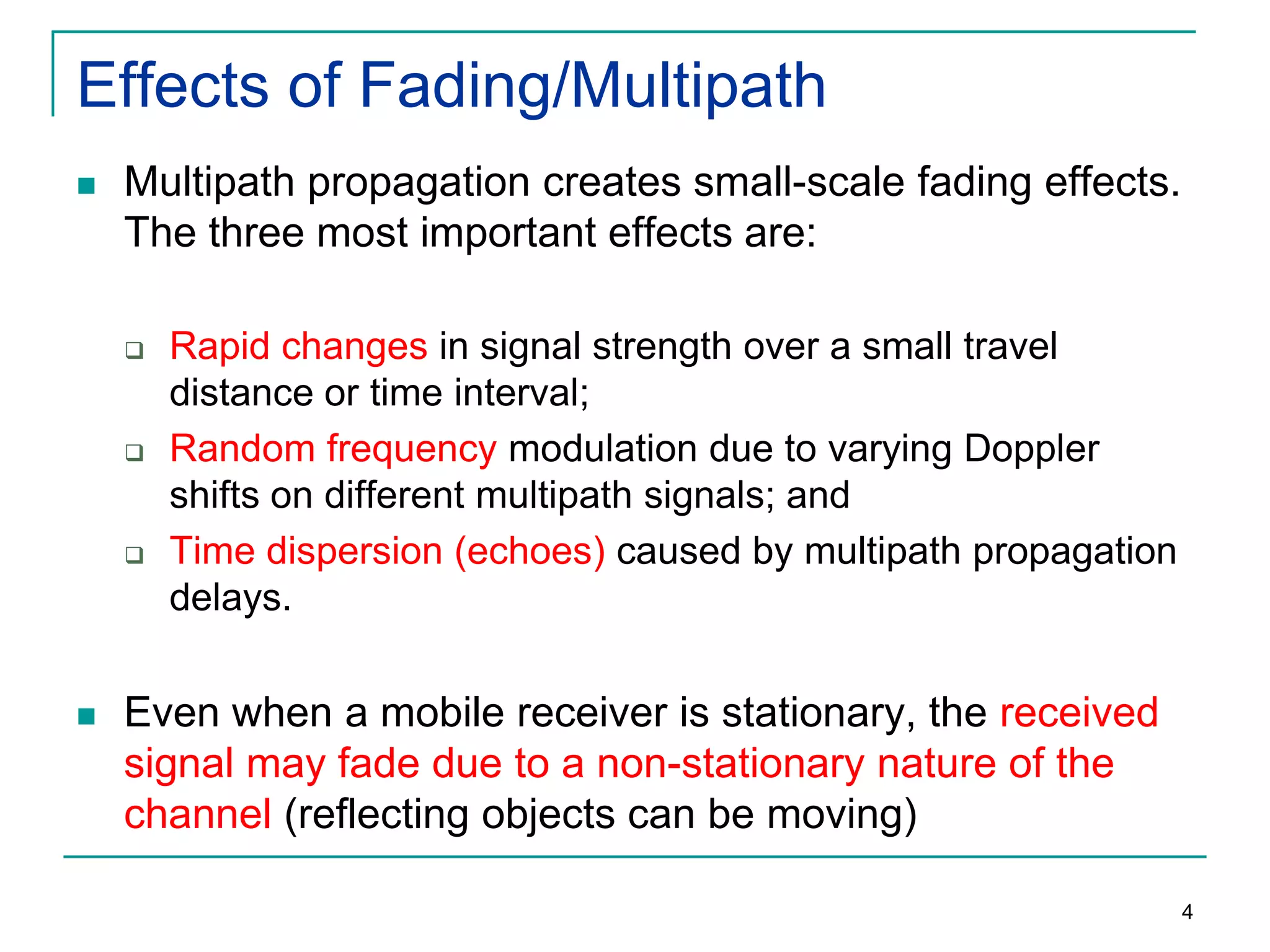 Chap 5 (small scale fading) | PPTX