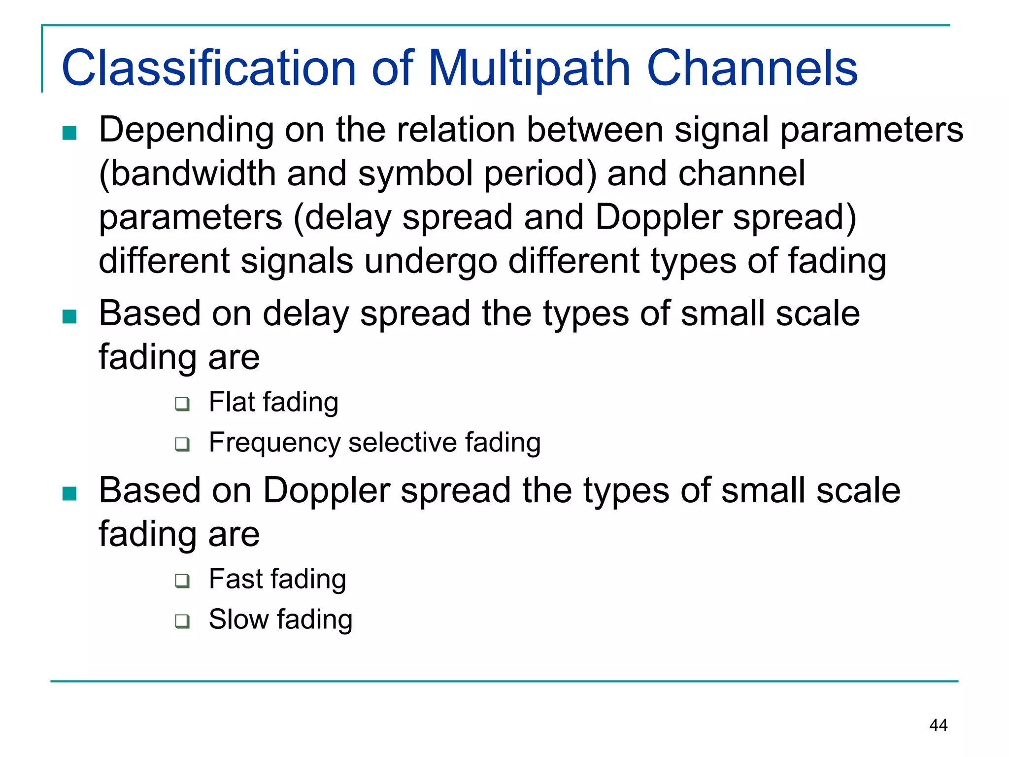 Chap 5 (small scale fading) | PPTX