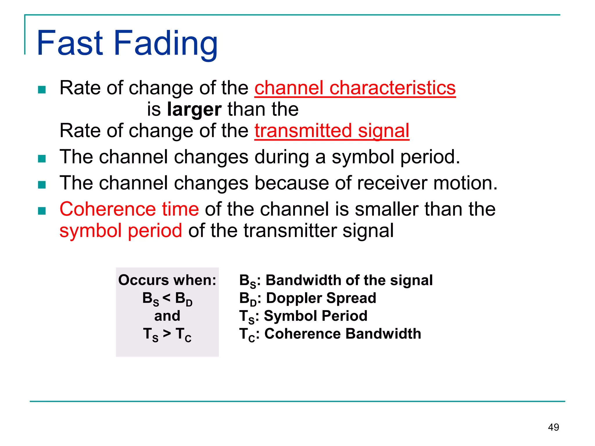 Chap 5 (small scale fading) | PPTX