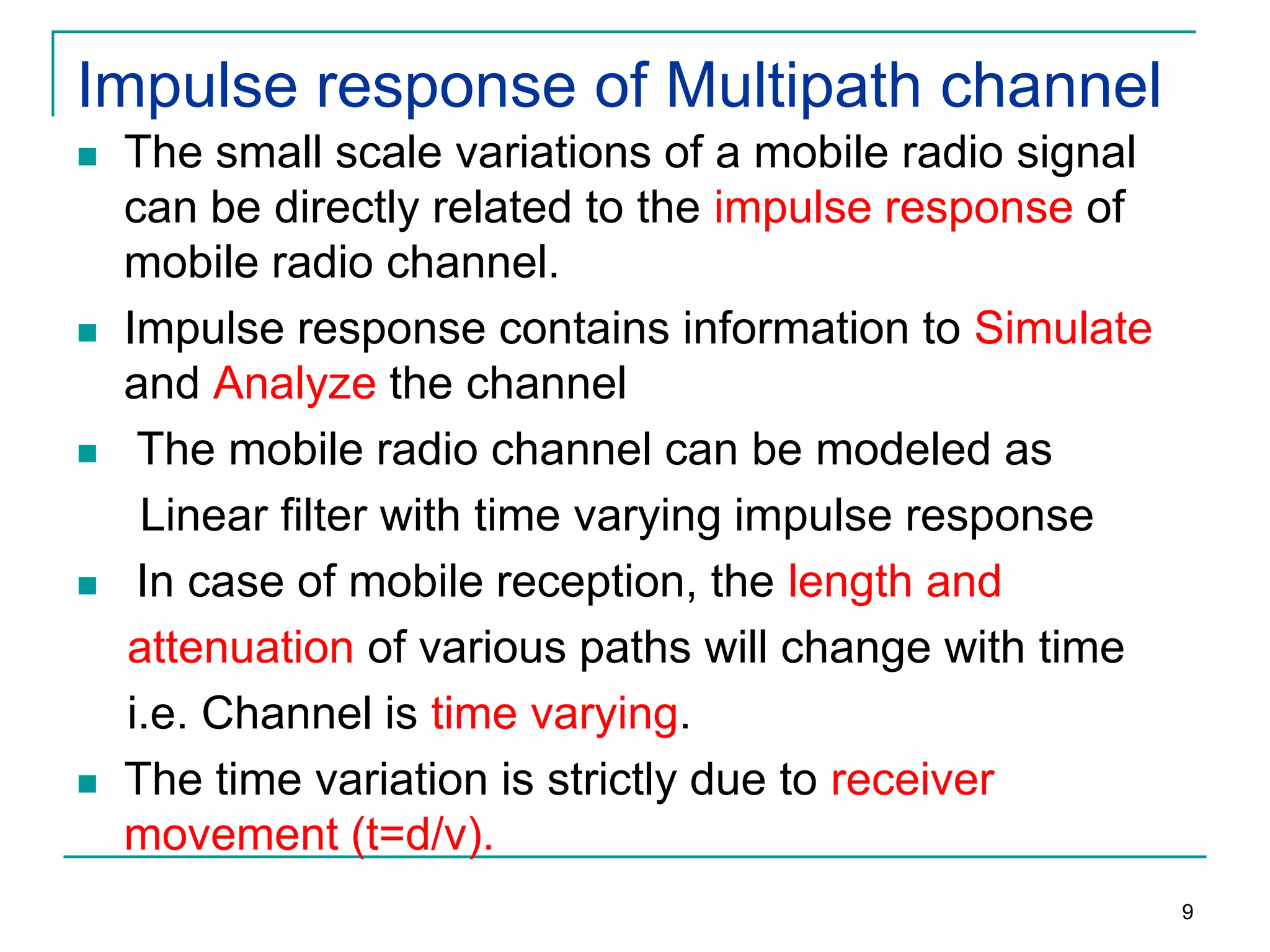 Chap 5 (small scale fading) | PPTX
