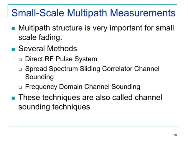 Chap 5 (small scale fading) | PPTX