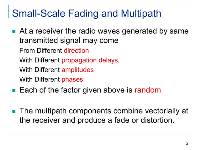 Chap 5 (small scale fading) | PPTX