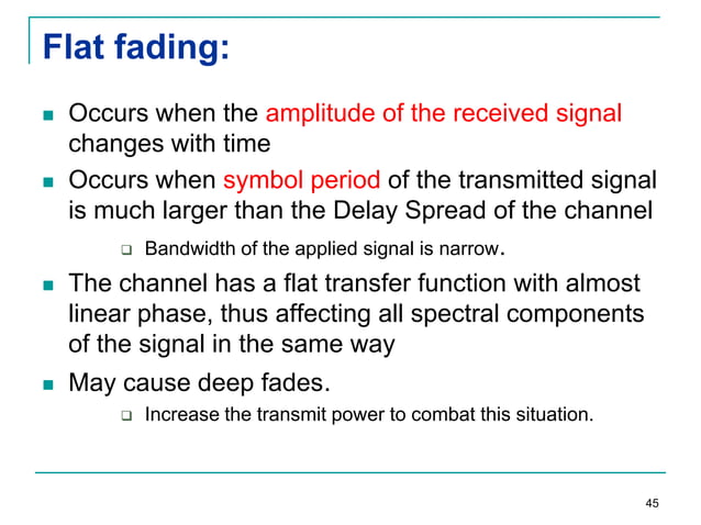 Chap 5 (small scale fading) | PPTX