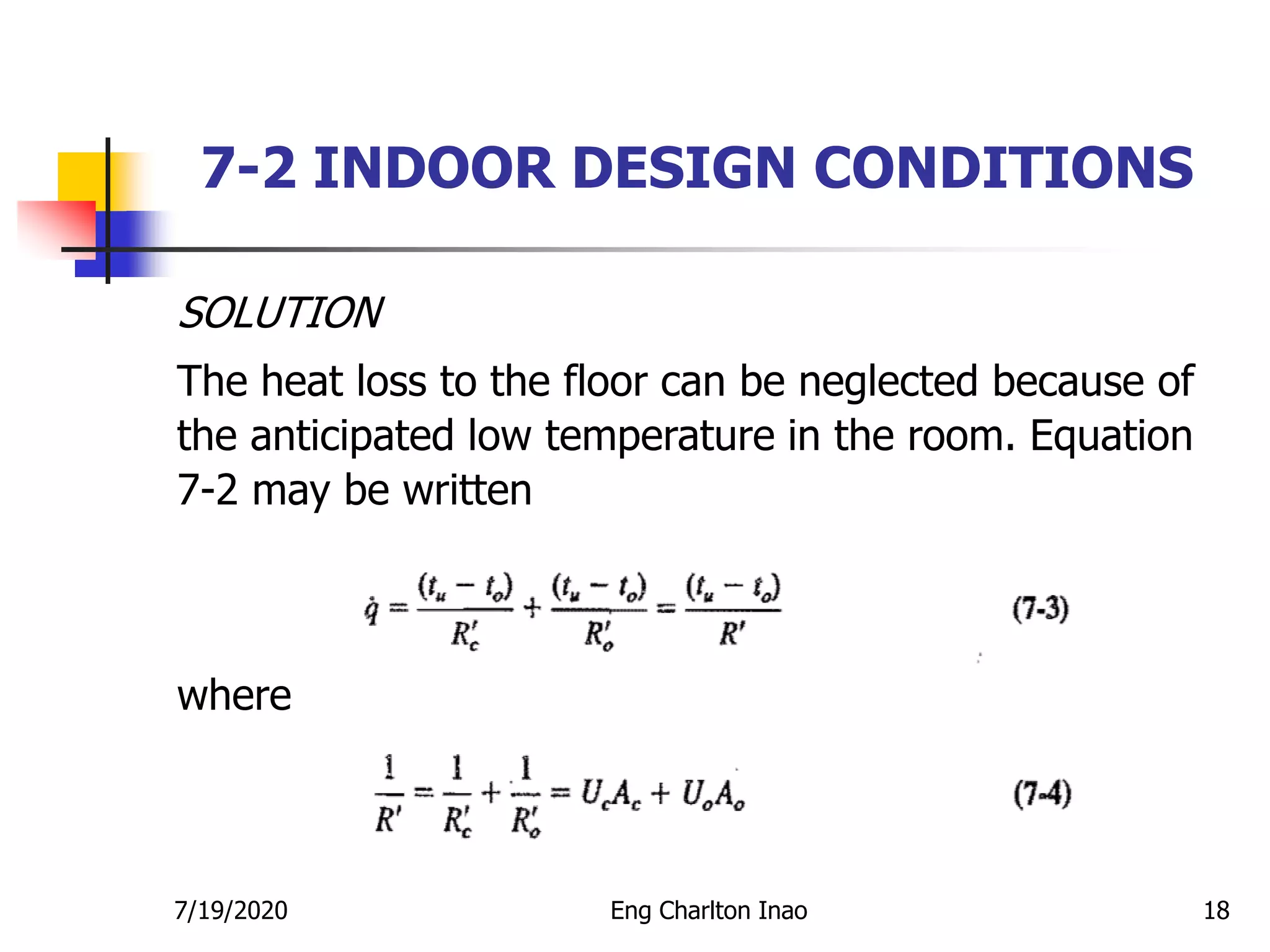 Chap5 space heat load calculations | PDF