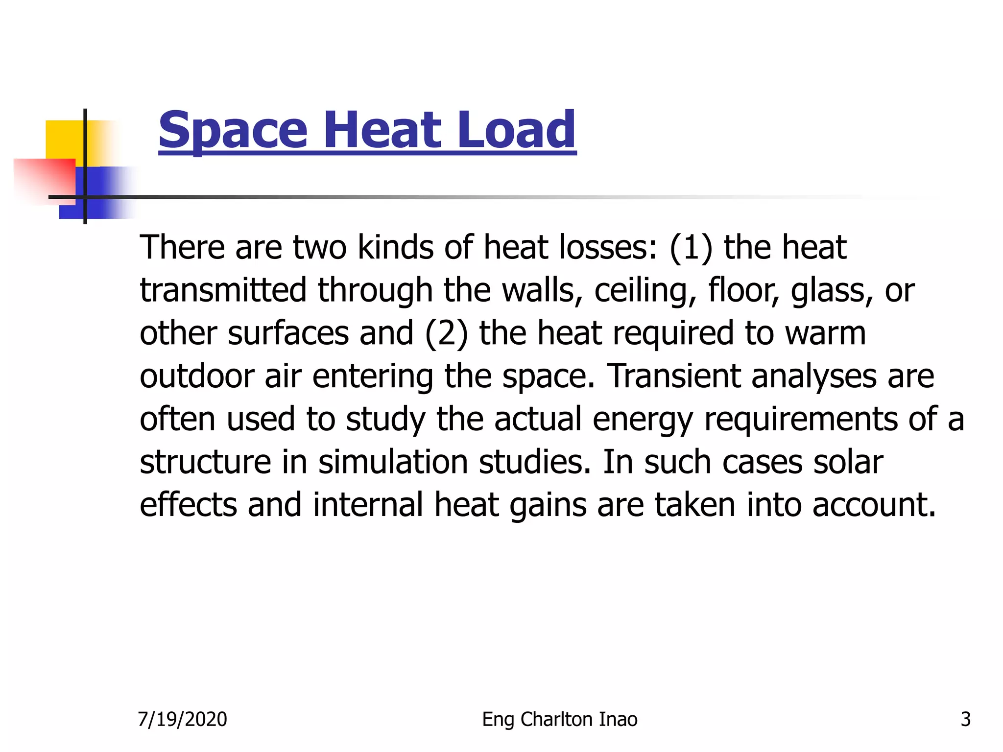 Chap5 space heat load calculations | PDF