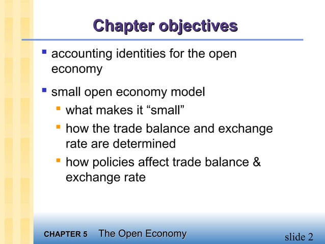 Chap5(the open economy) | PPT
