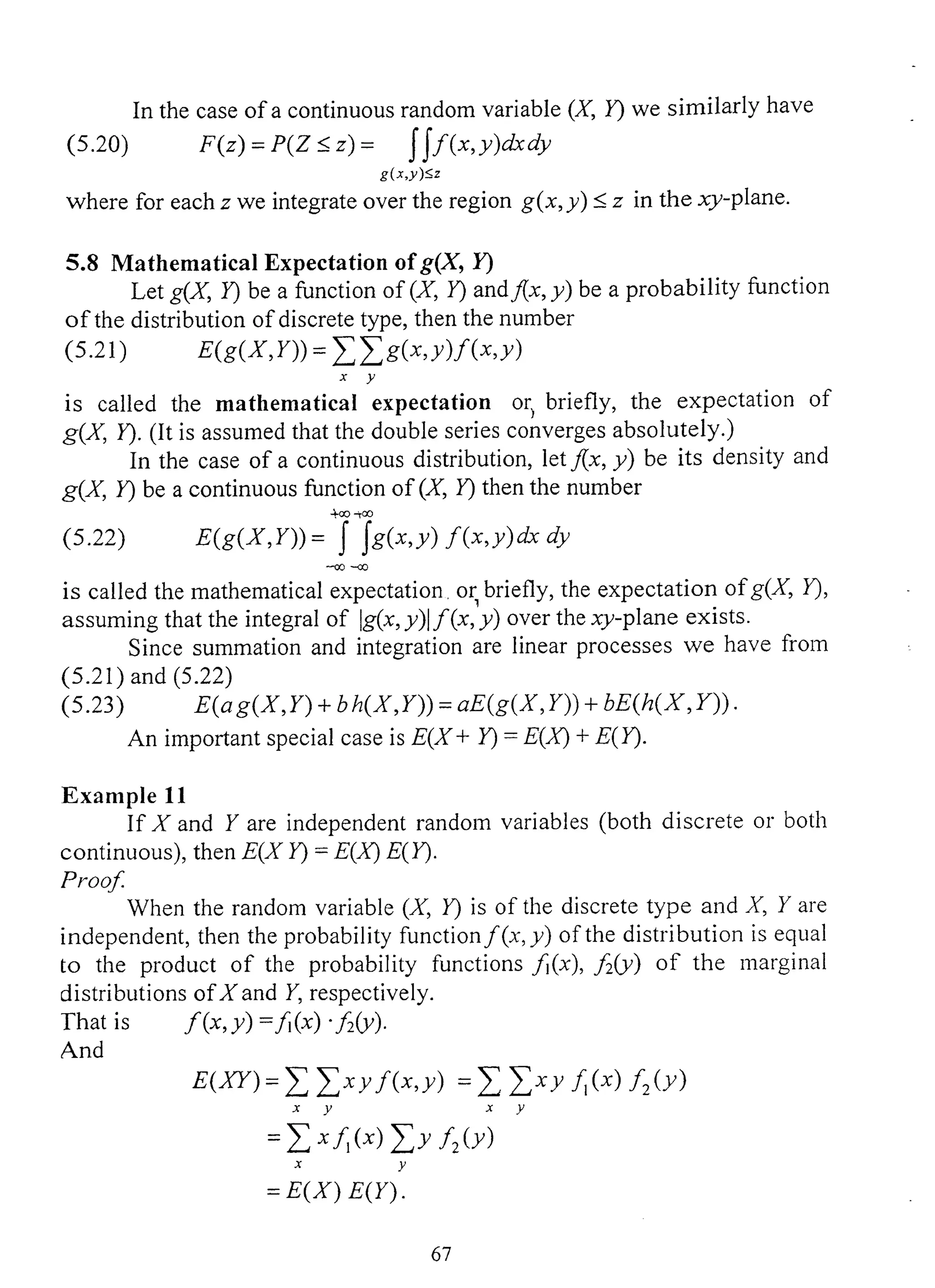 two dimensional random variable | PDF