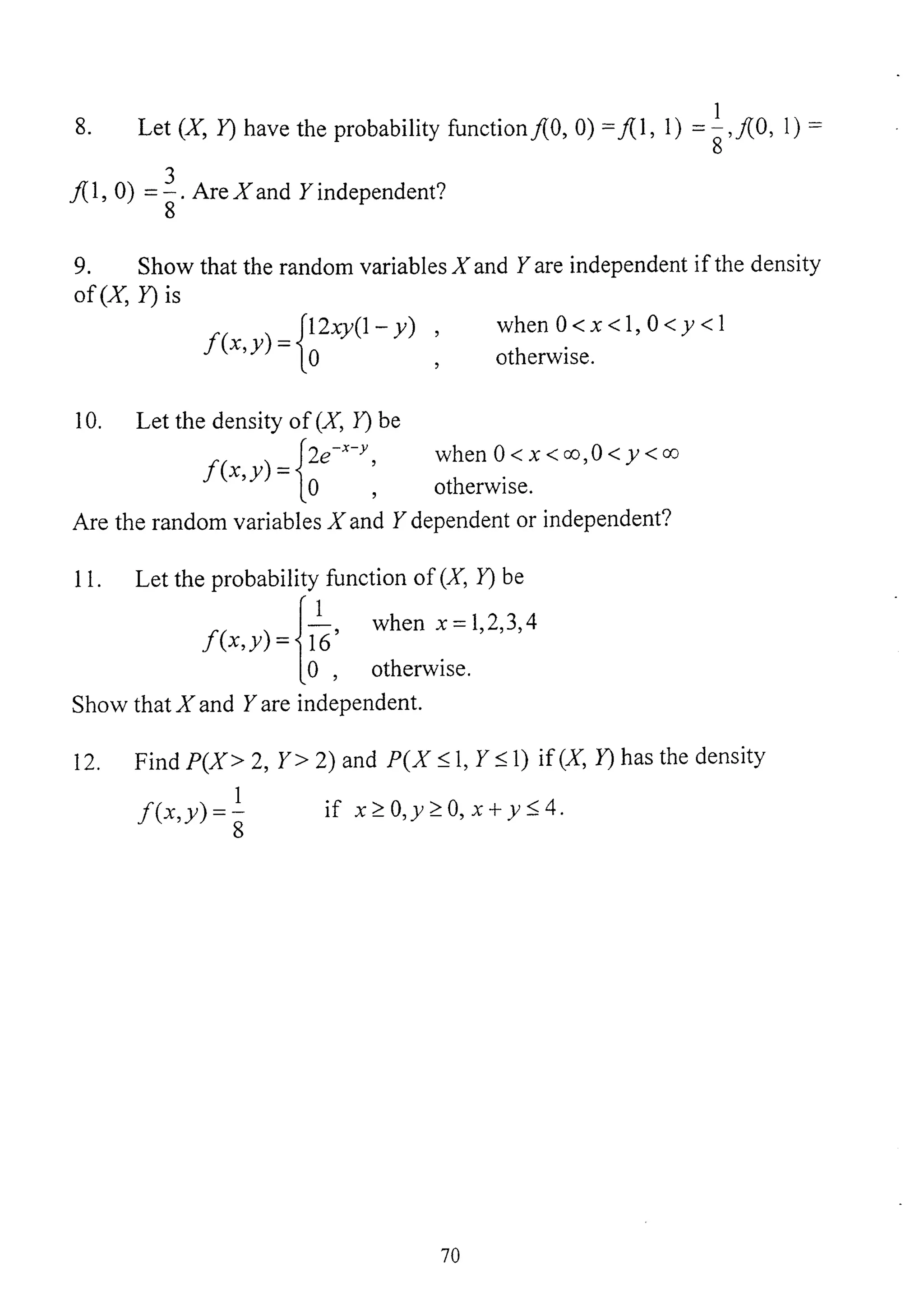 two dimensional random variable | PDF