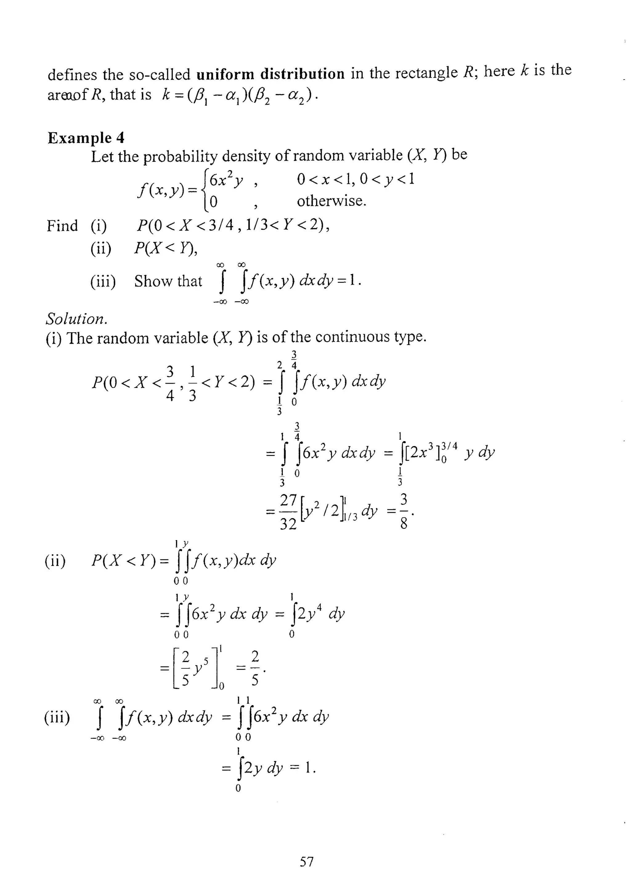 two dimensional random variable | PDF