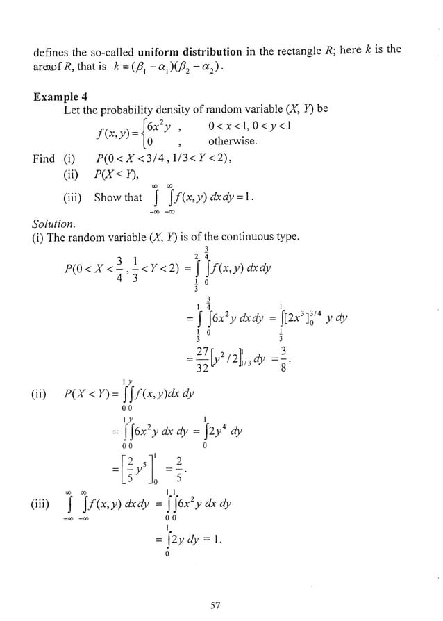 two dimensional random variable | PDF