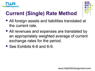 International Accounting:Foreign Currency Translation | PPT