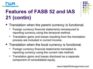 International Accounting:Foreign Currency Translation | PPT