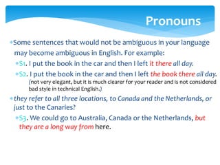 Chap 6 Avoiding Ambiguity | PPTX
