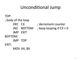 Assembly Language Programming By Ytha Yu, Charles Marut Chap 6 (Flow ...