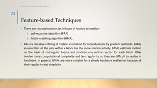 CV_Chap 6 Motion Representation | PDF
