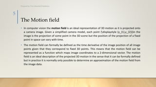 CV_Chap 6 Motion Representation | PDF