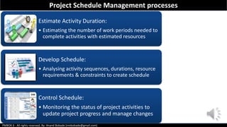 Chap 6.0 Schedule Management Overview | PPT