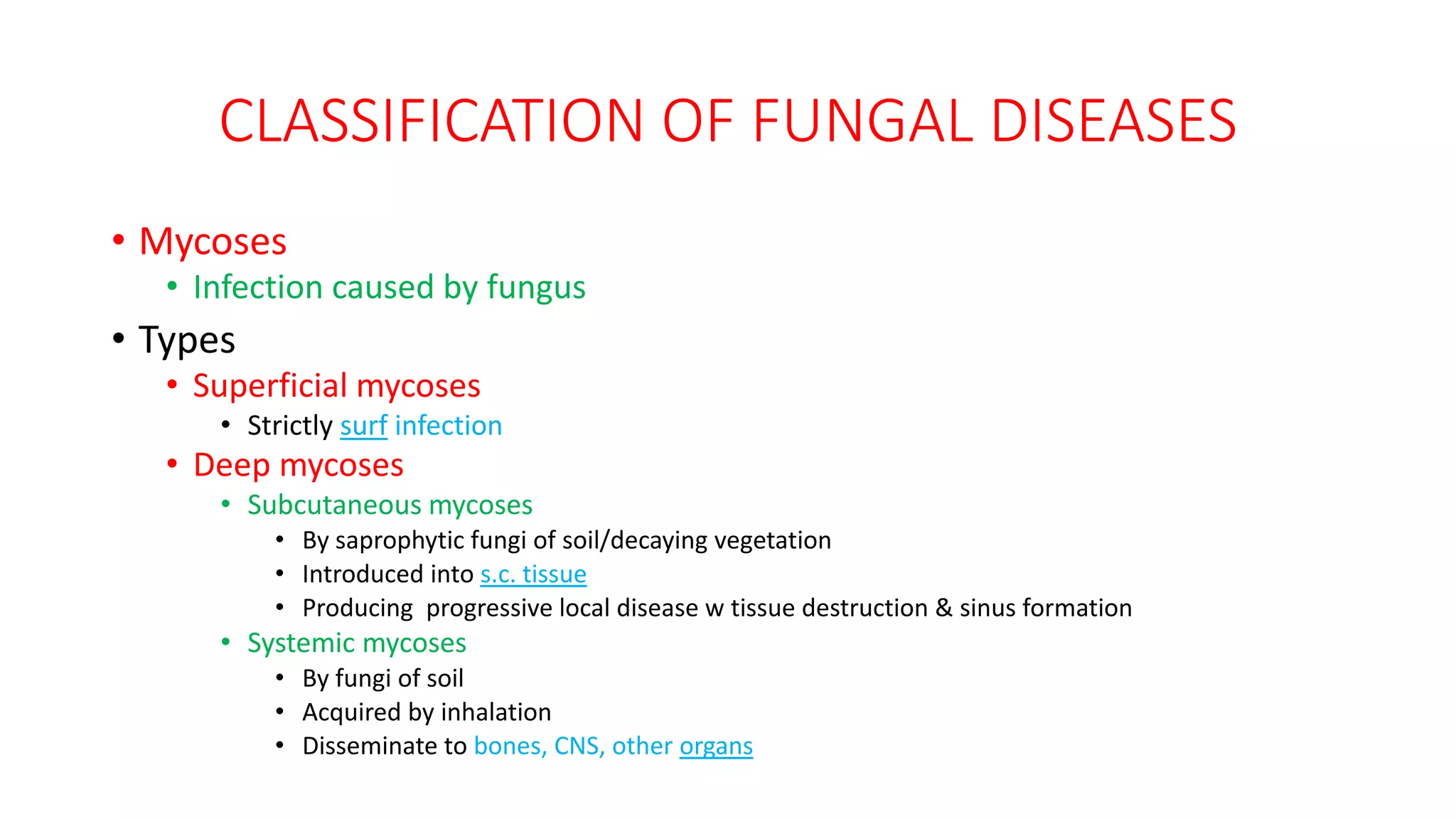 SUPERFICIAL MYCOSES | PPTX