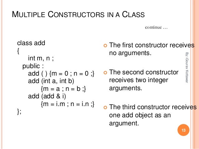Constructor And Destructor In Cpp