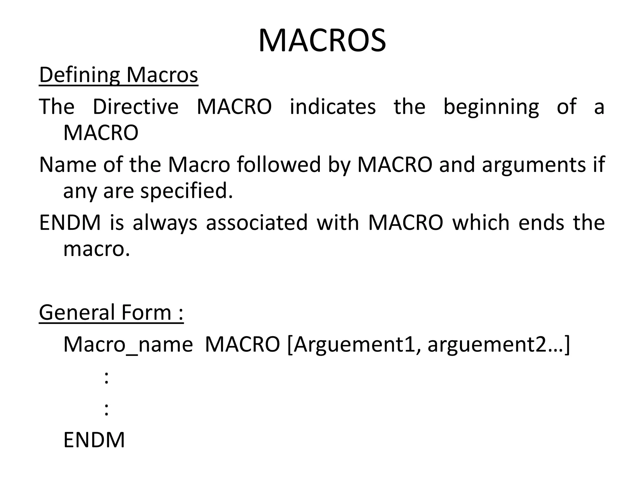 Chap6 procedures & macros | PPTX