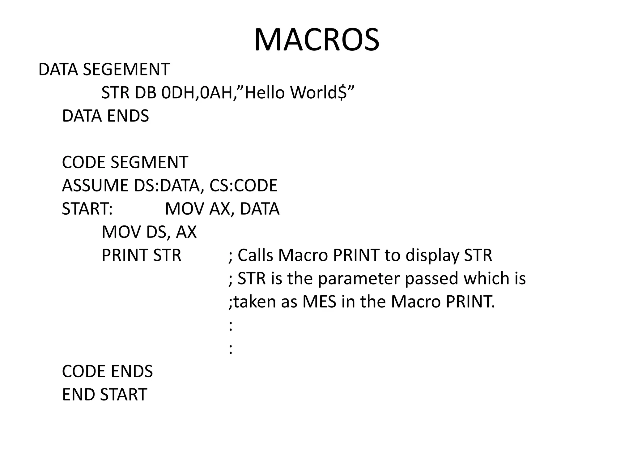 Chap6 procedures & macros | PPTX