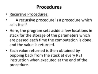 Chap6 procedures & macros | PPTX