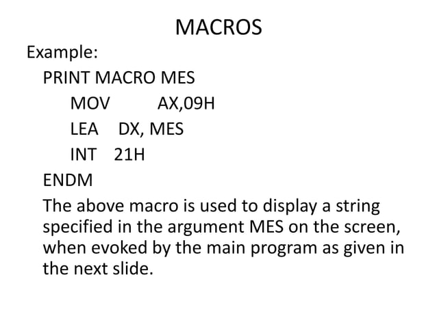 Chap6 procedures & macros | PPTX | Web Development | Internet
