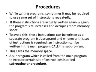 Chap6 procedures & macros | PPTX