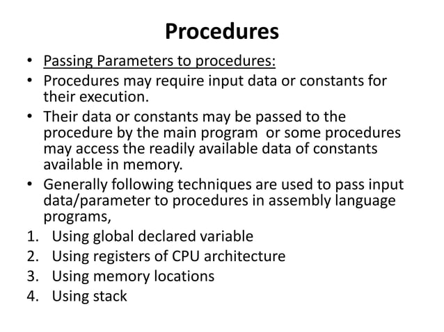 Chap6 procedures & macros | PPTX | Web Development | Internet