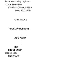 Chap6 procedures & macros | PPTX