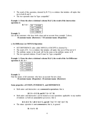 Relational Algebra Ch6 (Navathe 4th edition)/ Ch7 (Navathe 3rd edition ...