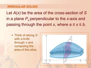 calculus applications integration volumes.ppt