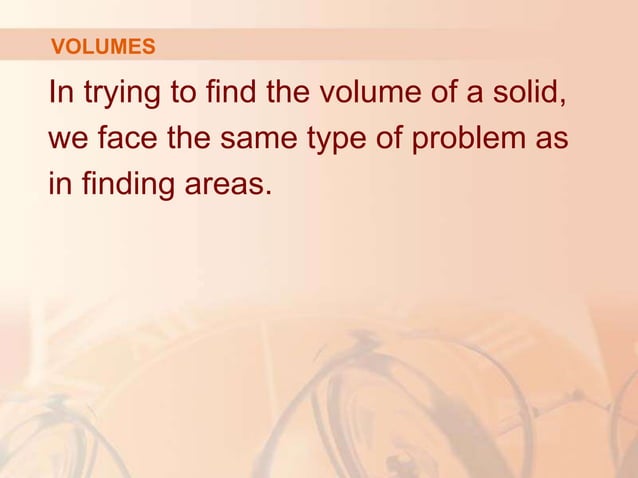 calculus applications integration volumes.ppt