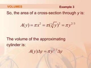 calculus applications integration volumes.ppt