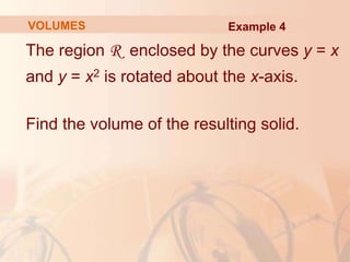 calculus applications integration volumes.ppt