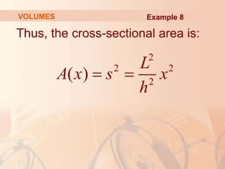 calculus applications integration volumes.ppt