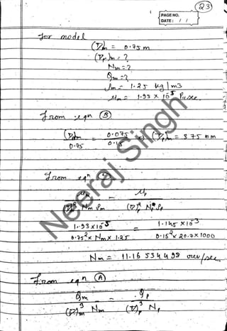 solution of chapter 6 SK SOM (PRINCIPLES OF PHYSICAL SIMILARITY AND DIMENSIONAL ANALYSIS) Third ...