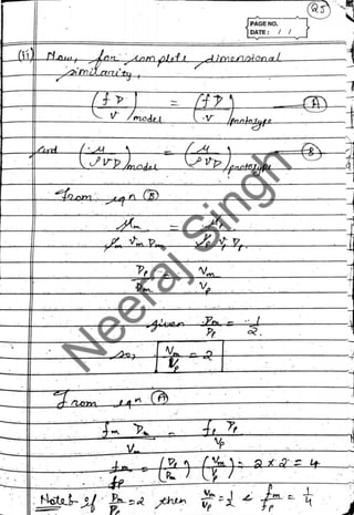 solution of chapter 6 SK SOM (PRINCIPLES OF PHYSICAL SIMILARITY AND DIMENSIONAL ANALYSIS) Third ...