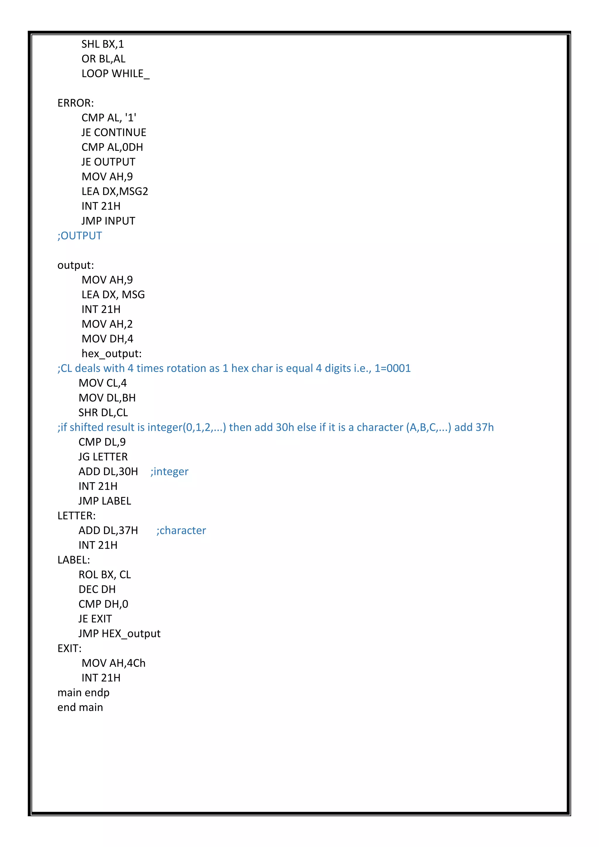chapter 7 Logic, shift and rotate instructions | PDF