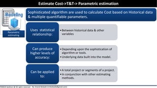 Chap 7.2 Estimate Cost | PPT