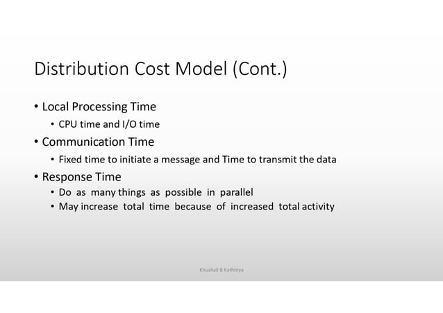 DDBMS_ Chap 7 Optimization of Distributed Queries | PDF